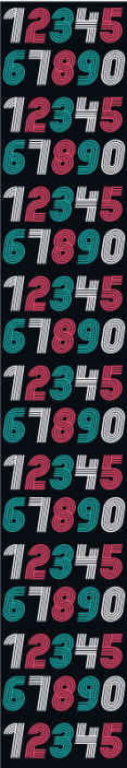 Number Pattern Design vintage wallpaper