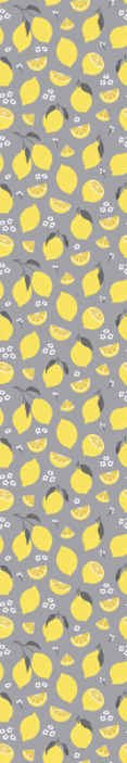 Tropisk citron dekorativ tapet - Tenstickers