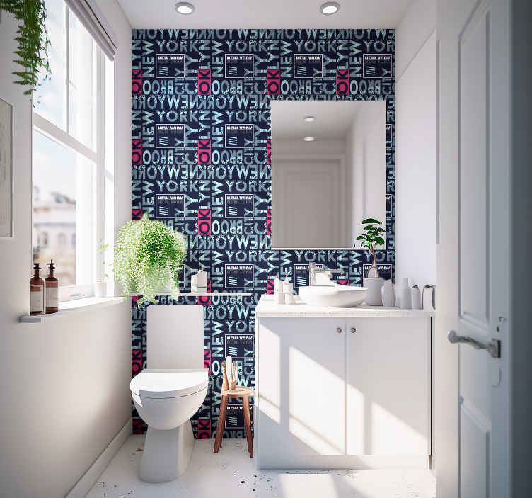 Urban typografi Tapet new york