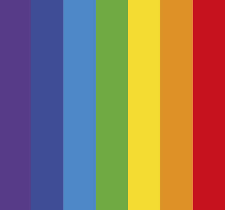 Rainbow colors Vertical Wallpaper - TenStickers