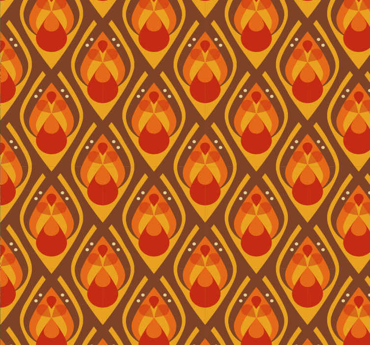70's geometric illustrations vintage wallpaper