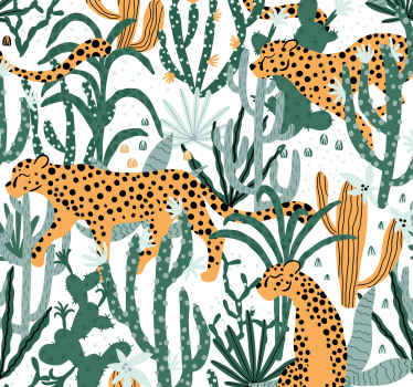 Leopard tapet - gör ditt hem till ett unikt! - Tenstickers