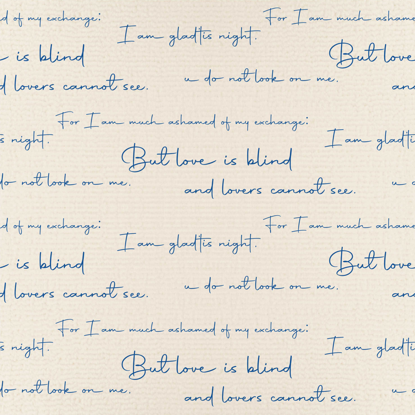 Textile chart letters wallpaper