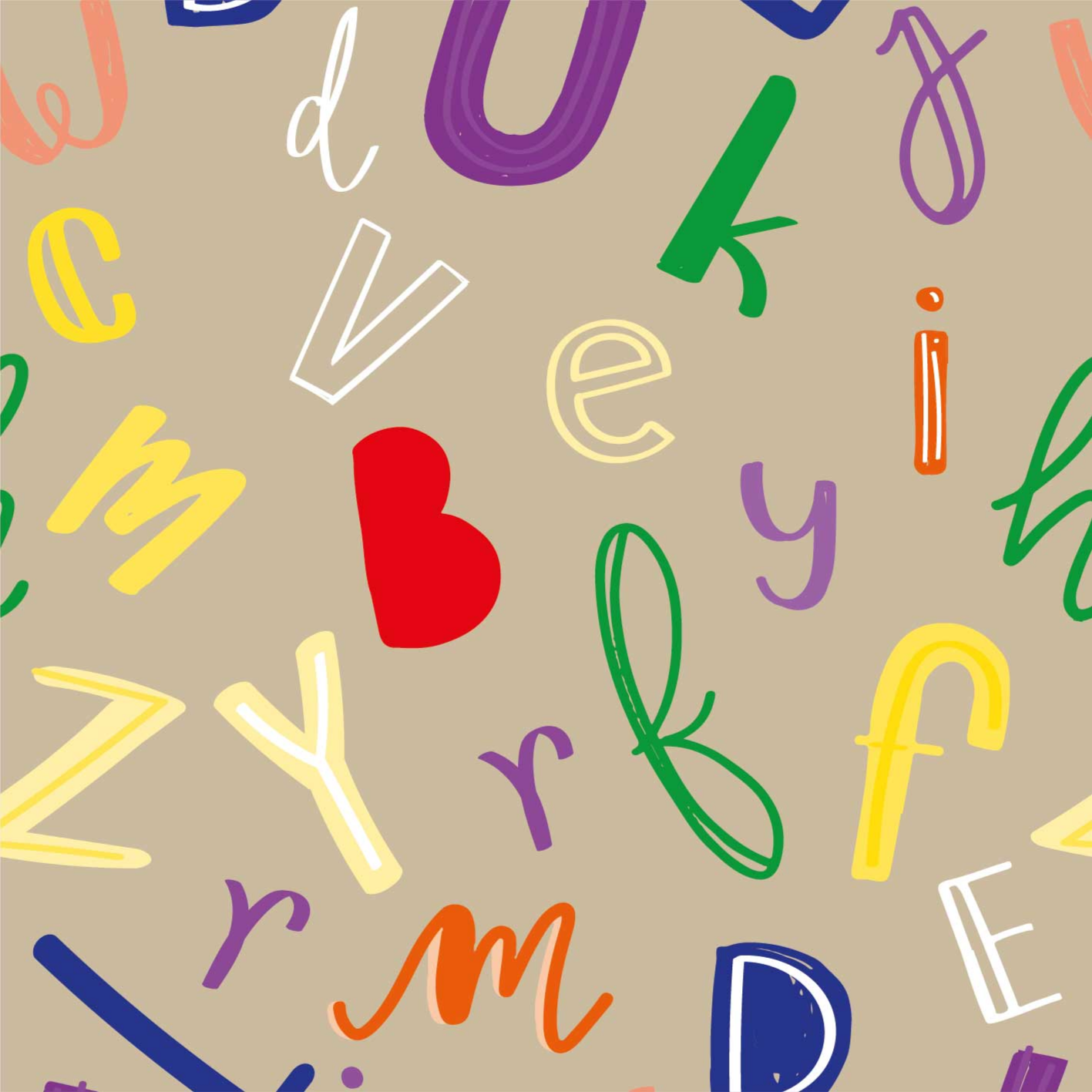 Colorful alphabet alphabet wallpaper