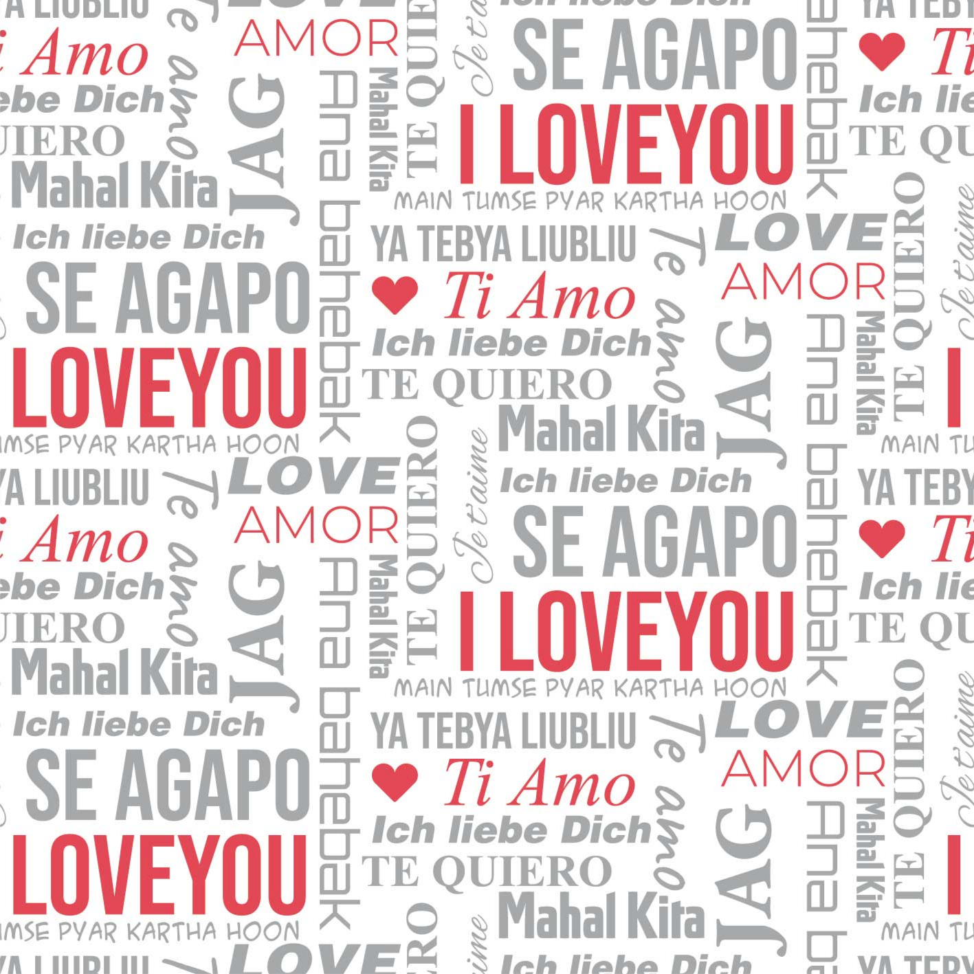 i love you verschillende talen behang letters