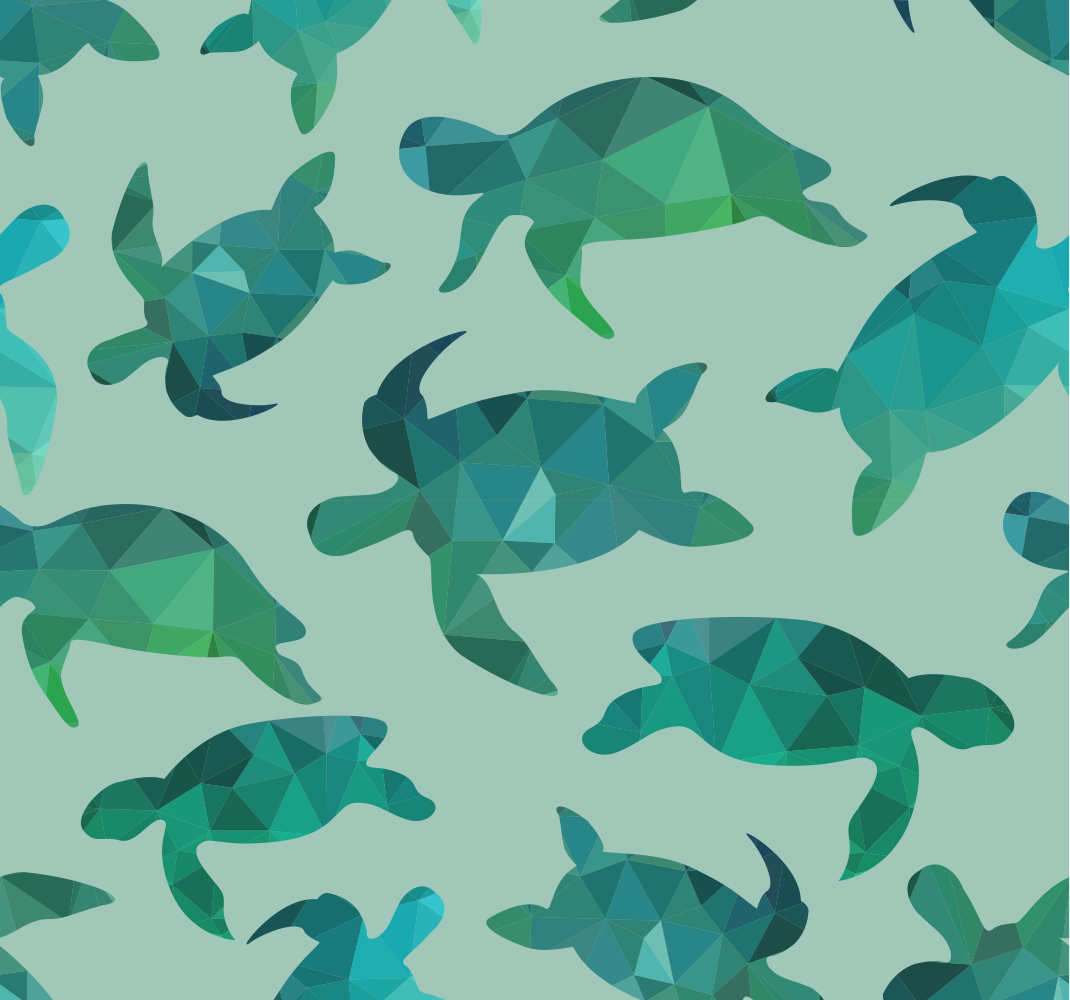 Sea turtles pattern animal wallpaper