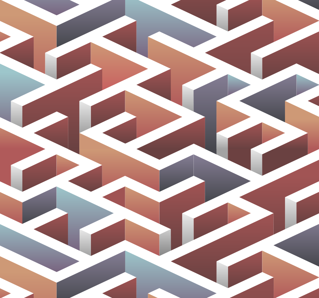 Wallpaper Light Maze 3D - TenStickers