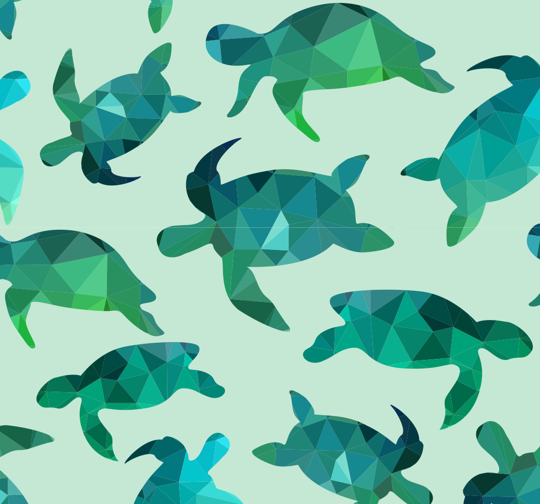 Turtle Pattern fishes wallpaper