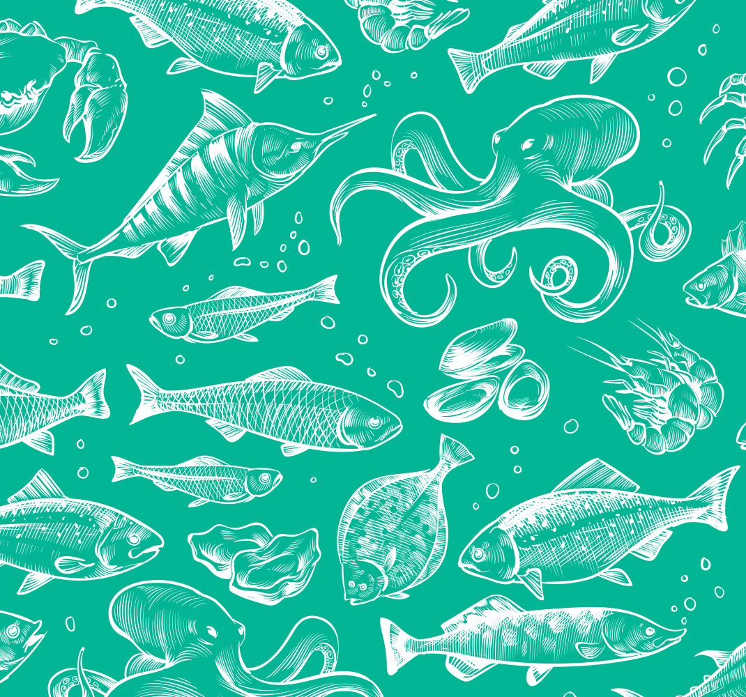 Marine Life Patterns fish wallpaper