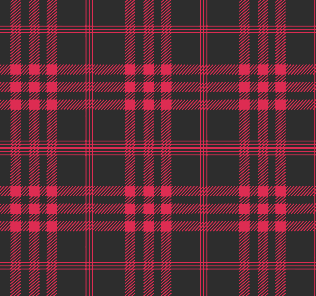 Jul tartan mønster vandret mønster tapet - TenStickers
