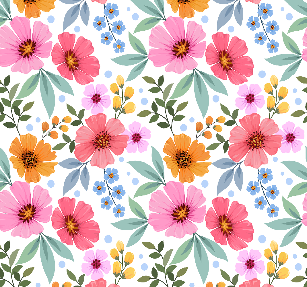 Small colorful pattern flowers wallpaper