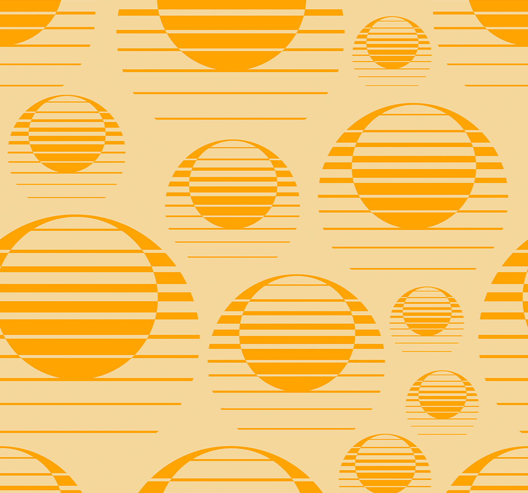Sunlit yellow pattern vintage wallpaper