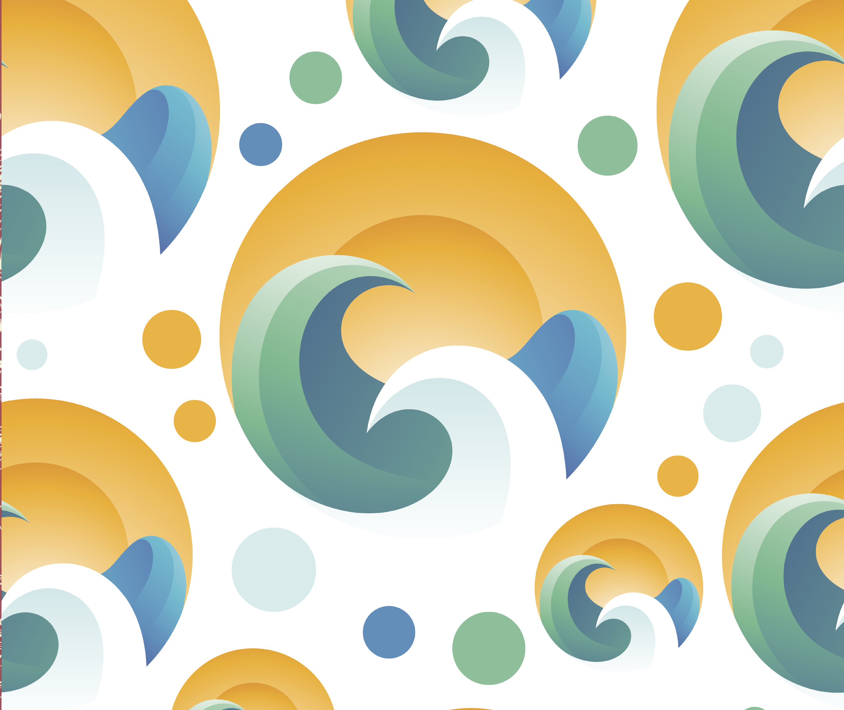 Papier peint vintage motif soleil des années 70