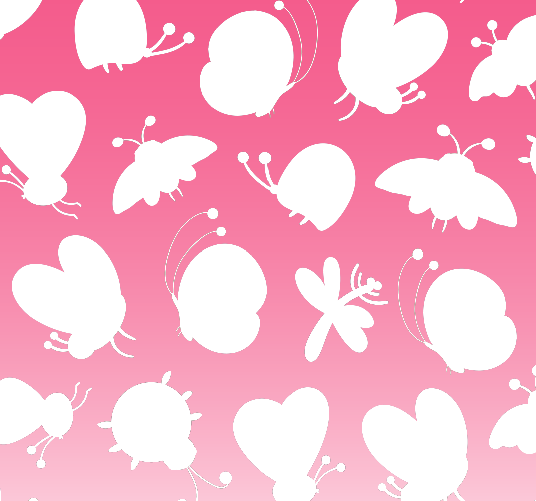 Butterflies with pink degradation bedroom wallpaper - TenStickers