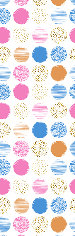 Patterned Circle Array wallpaper dots