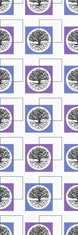 Geometric Tree Design bedroom wallpaper