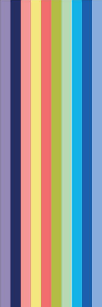 Vertical stripes with many colors Striped Wallpaper - TenStickers