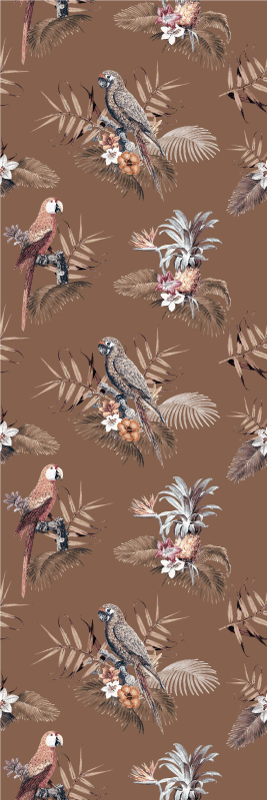 Tropical Bird Motif birds wallpaper