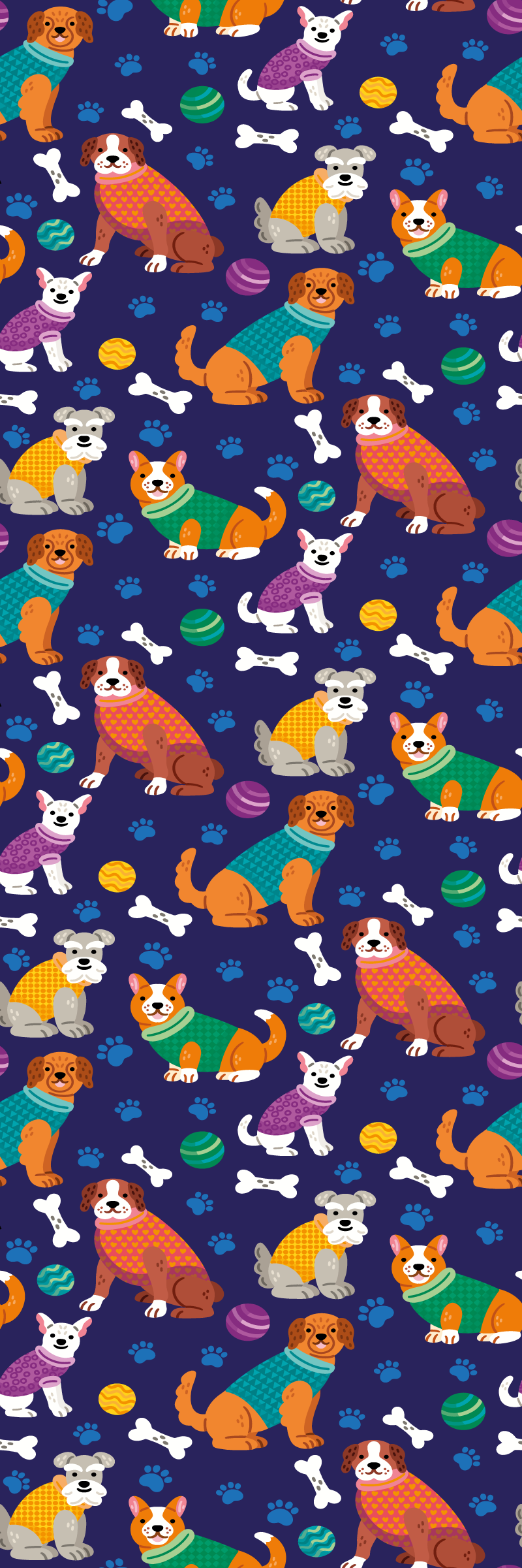 Playful Pet Patterns animal wallpaper
