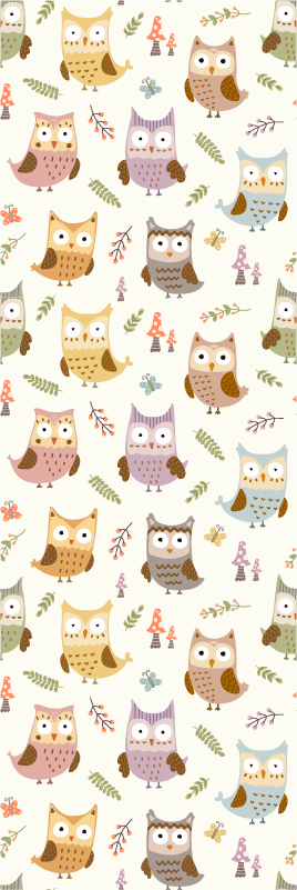 Owl Pattern cute animal wallpaper