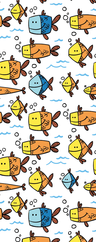 Aquatic Cartoon Fun fish wallpaper
