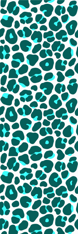 Turquoise Leopard Print Wallpaper