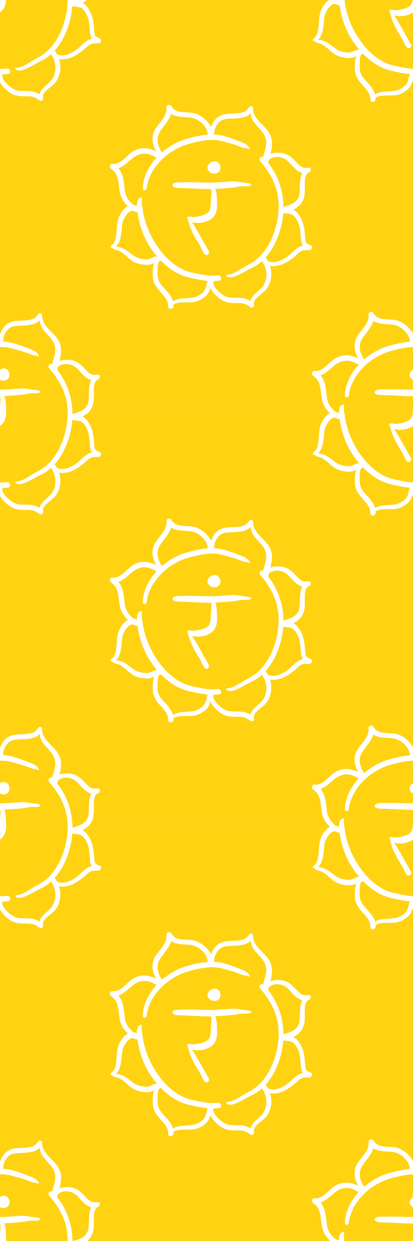 papel parede abstracto Símbolo do chakra do plexo solar - TenStickers