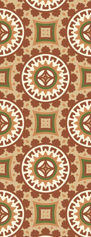 Geometric Ornamental tile wallpaper