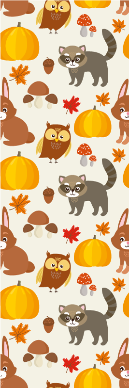 Autumn Fauna Pattern animal wallpaper