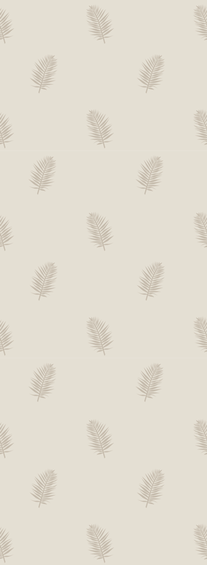 Subtle beige pattern leaf wallpaper