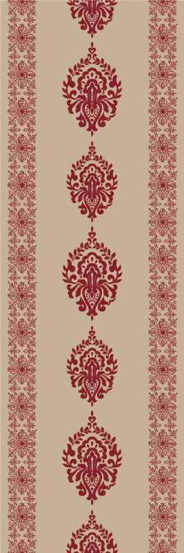 Elegant Red Patterns baroque wallpaper