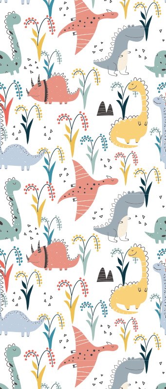 Colorful Dinosaur Patterns dinosaurs wallpaper