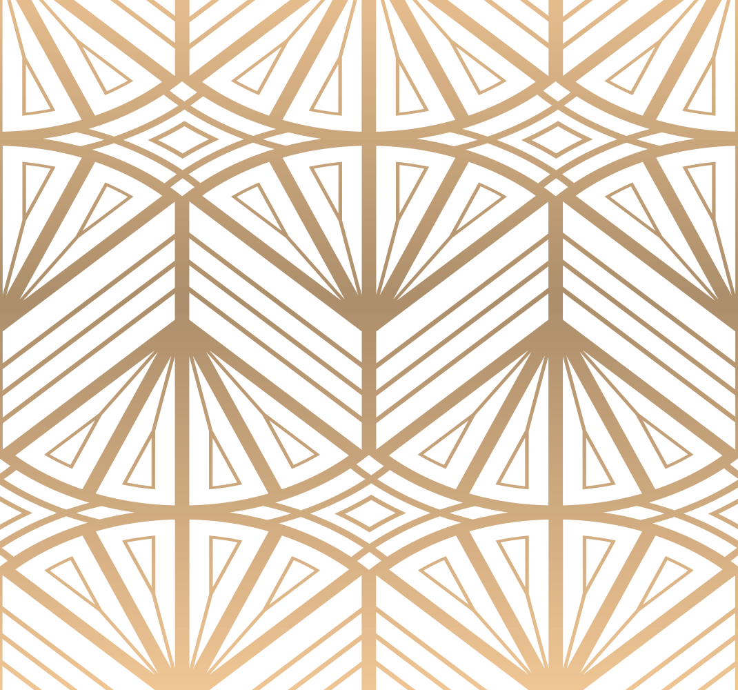 золотой градиент эффект арт декор узор ретро обои - TenStickers