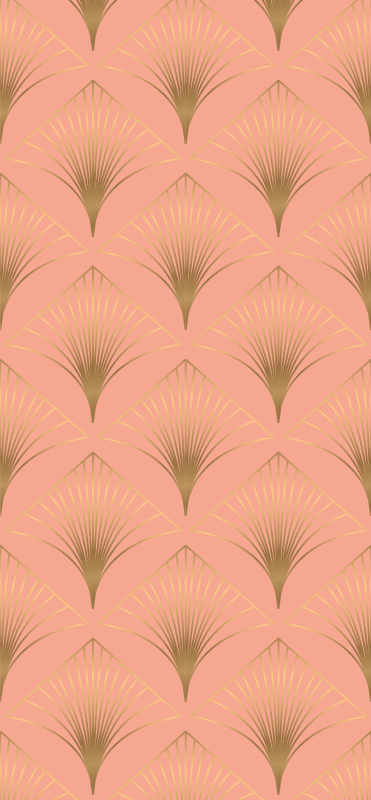 Gylden pilespids kunst indretning mønster lounge tapet - TenStickers