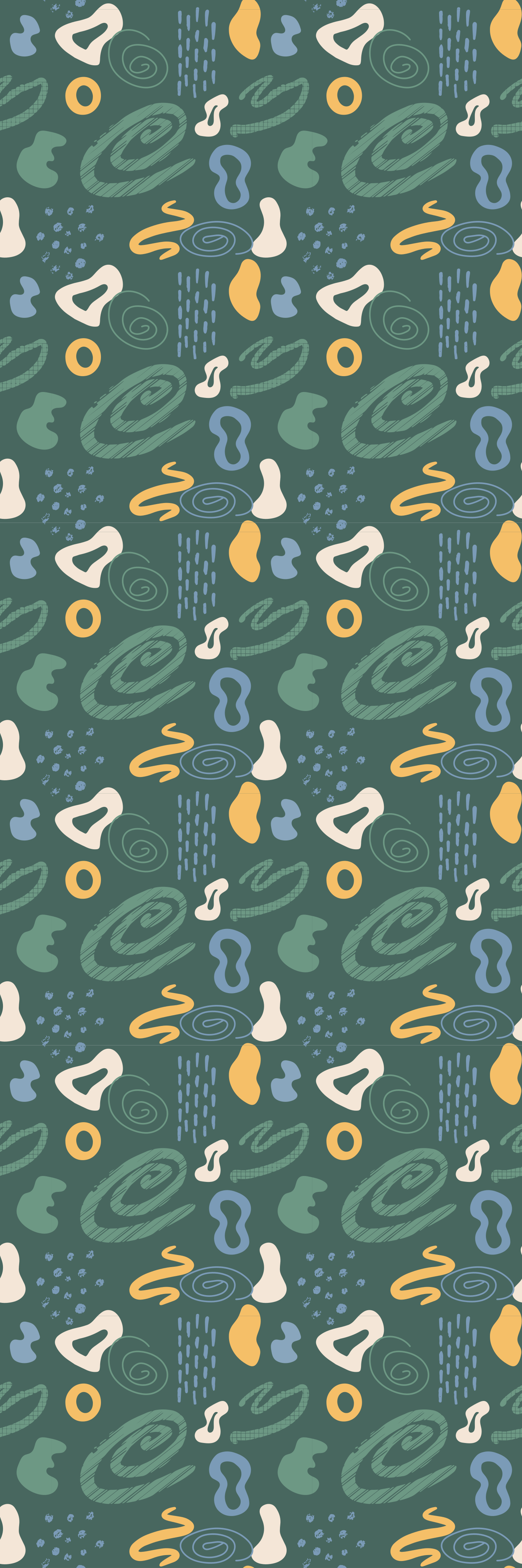 Curved Shapes Pattern geometric wallpaper