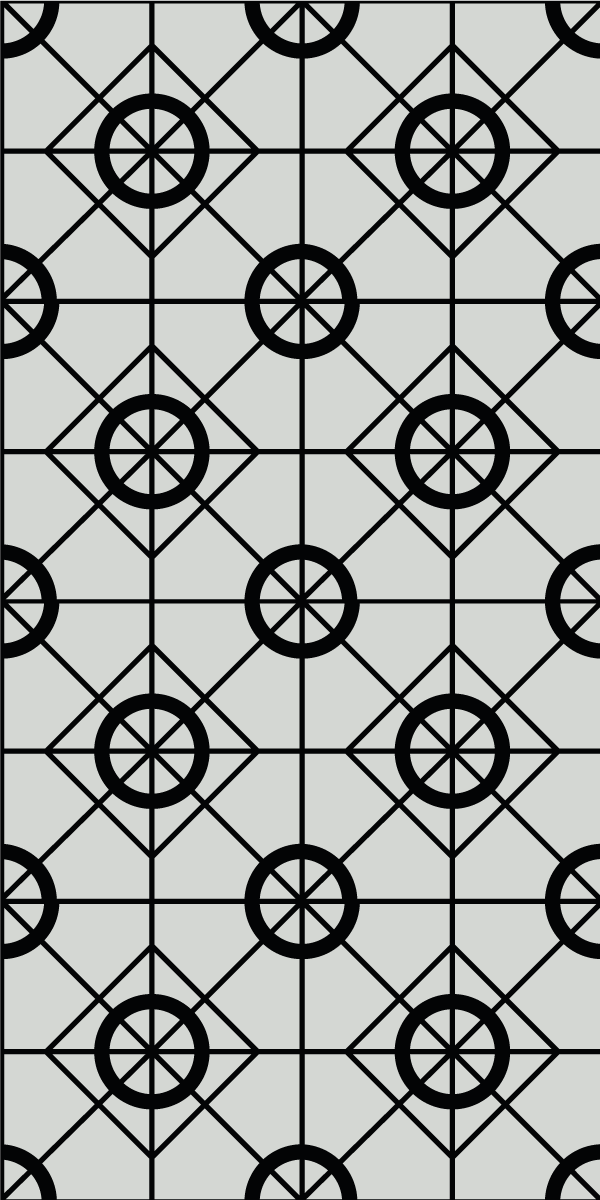Geometric black pattern tiles wallpaper