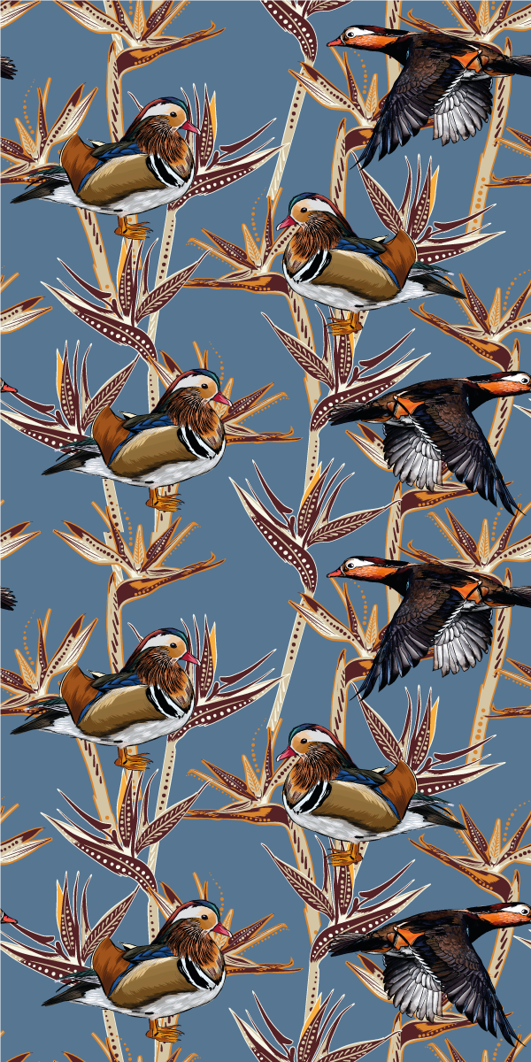 Colorful Birds Pattern animal wallpaper