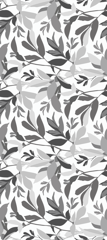 Leafy Monochrome Pattern leaf wallpaper
