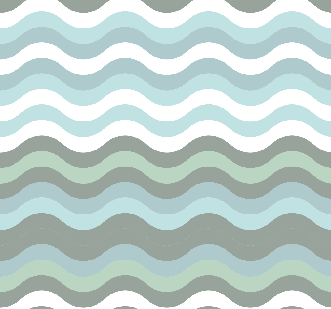 Nordic waves Bedroom wallpaper - TenStickers