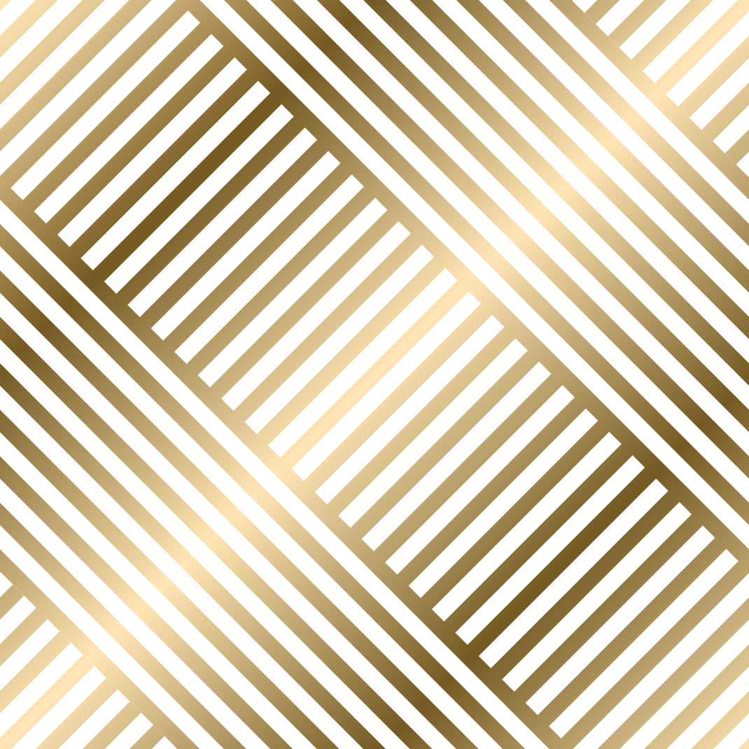 Geometric Gold Lines Hallway Wallpaper - TenStickers