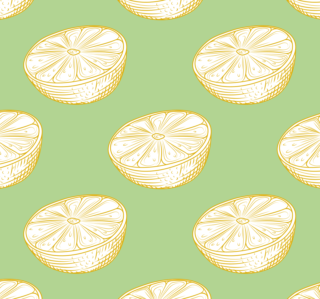 Ornamental Citrus Pattern kitchen wallpaper