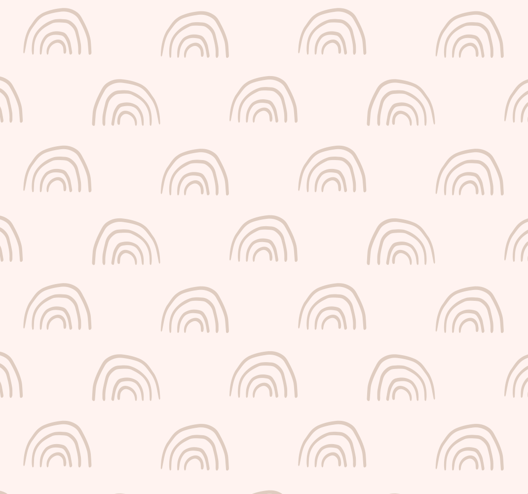 Minimalist rainbow wallpaper for the nursery