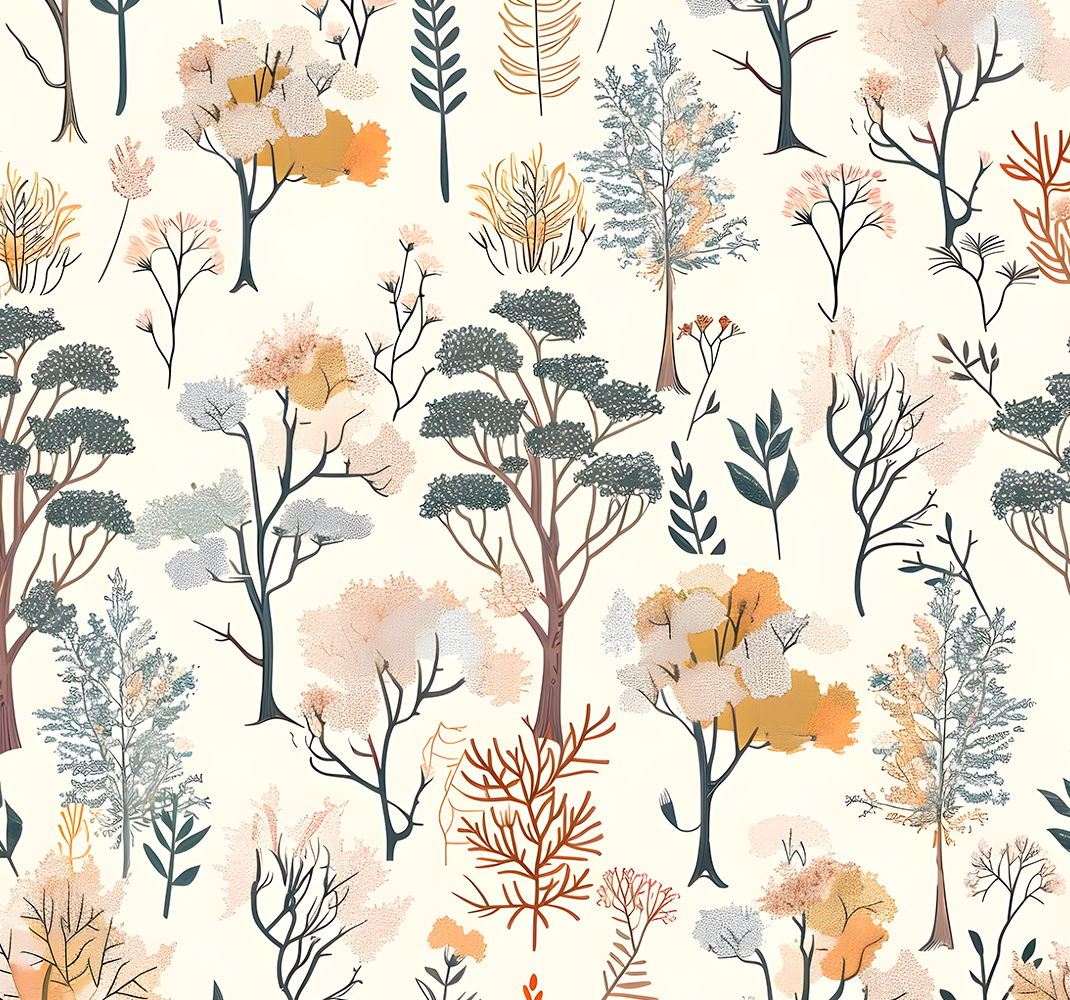 Trees pattern landscape wallpaper