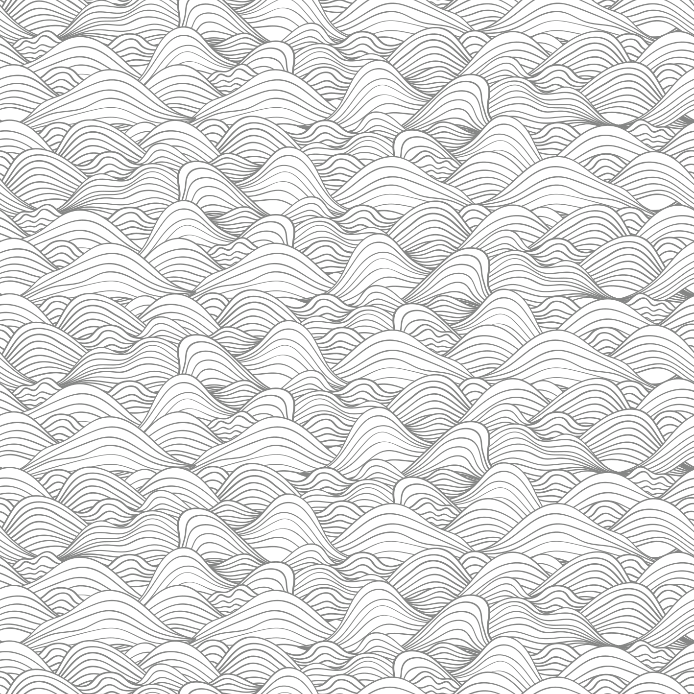 Wavy grey pattern headboard wallpaper