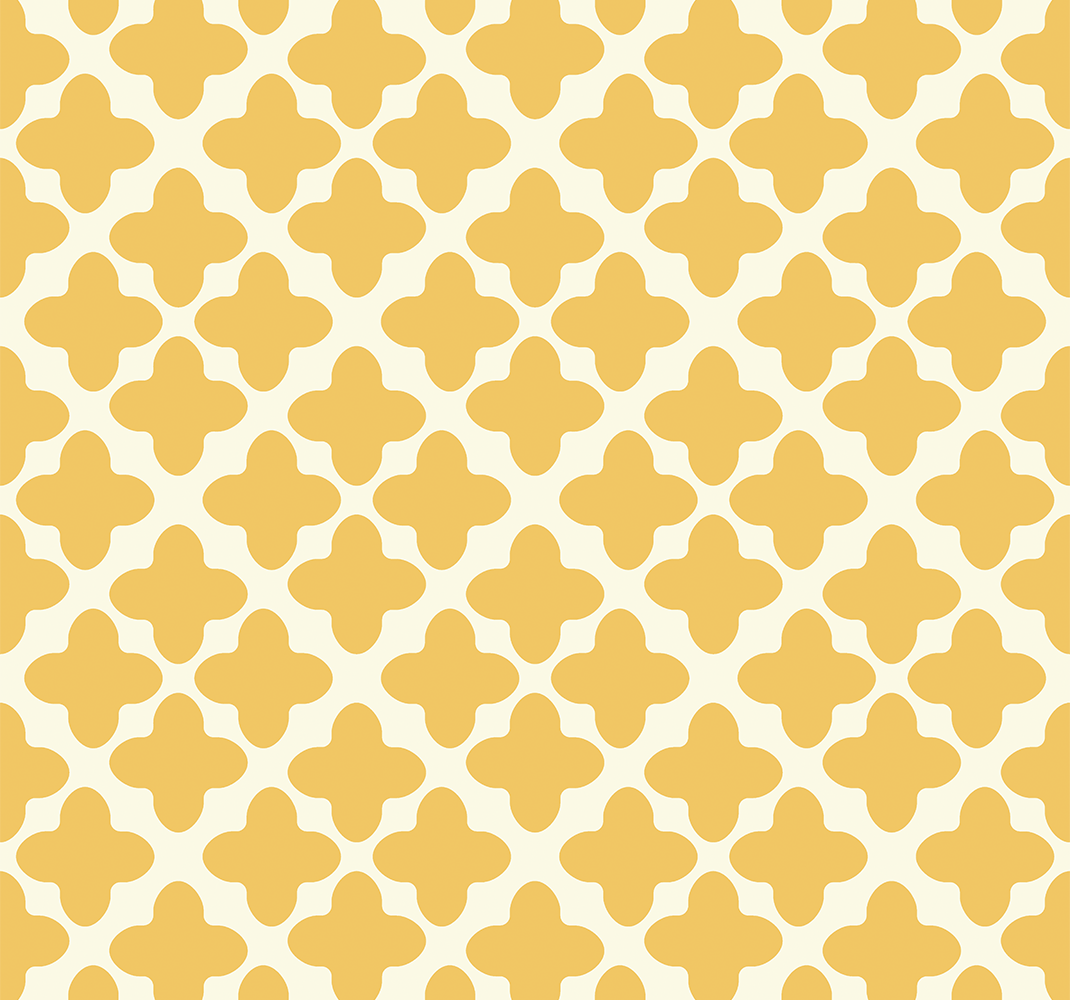 Arabesque pattern yellow wallpaper