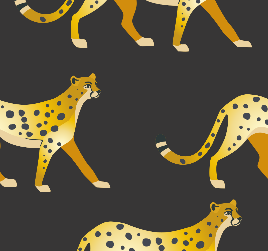 Golden panthers black wallpaper