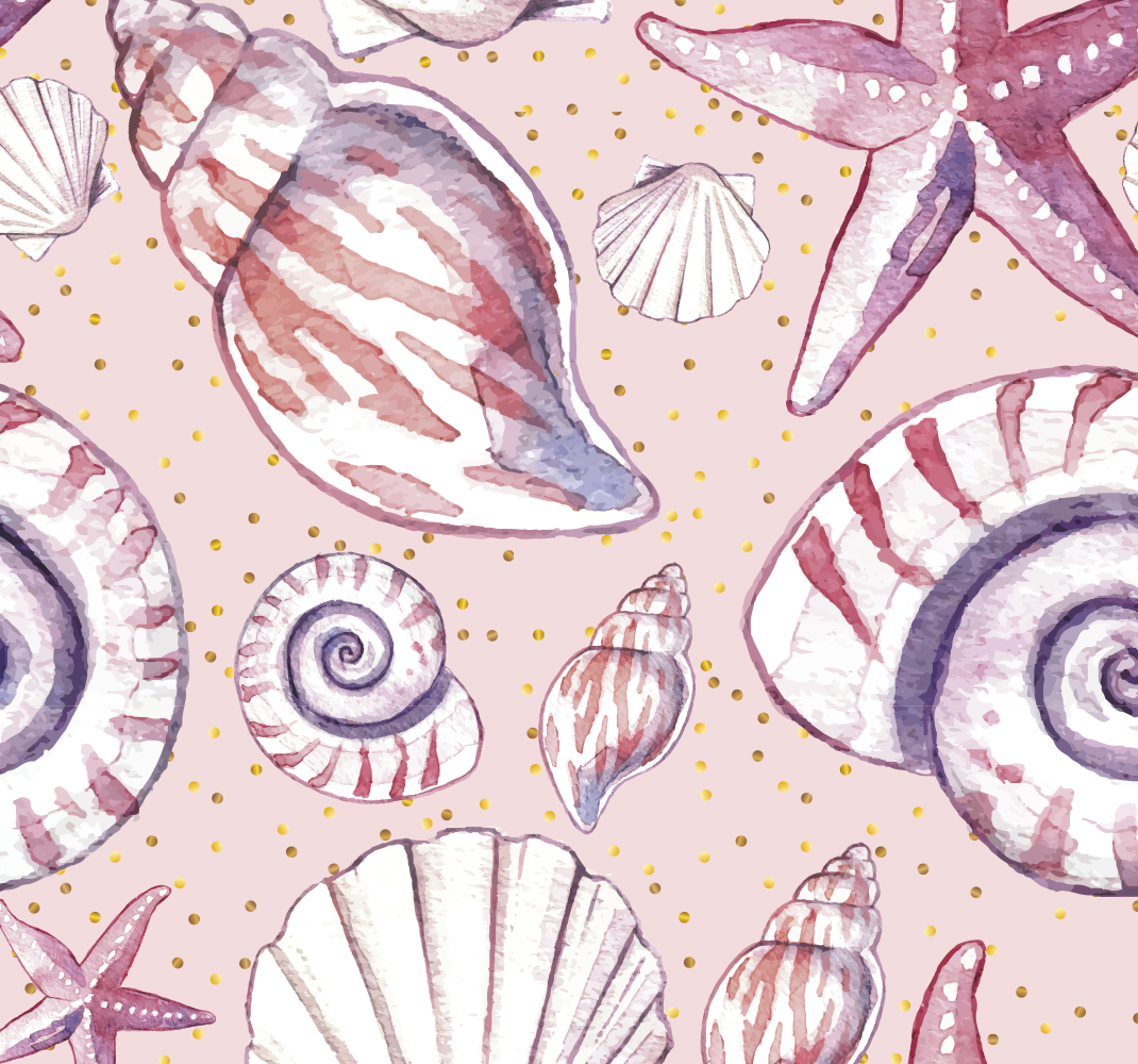 Butterfly Seashell Motif fish wallpaper