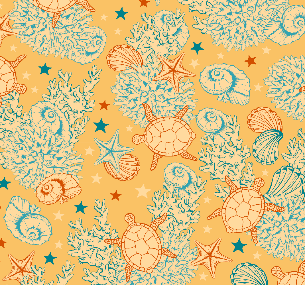 Marine Motif Ensemble fish wallpaper