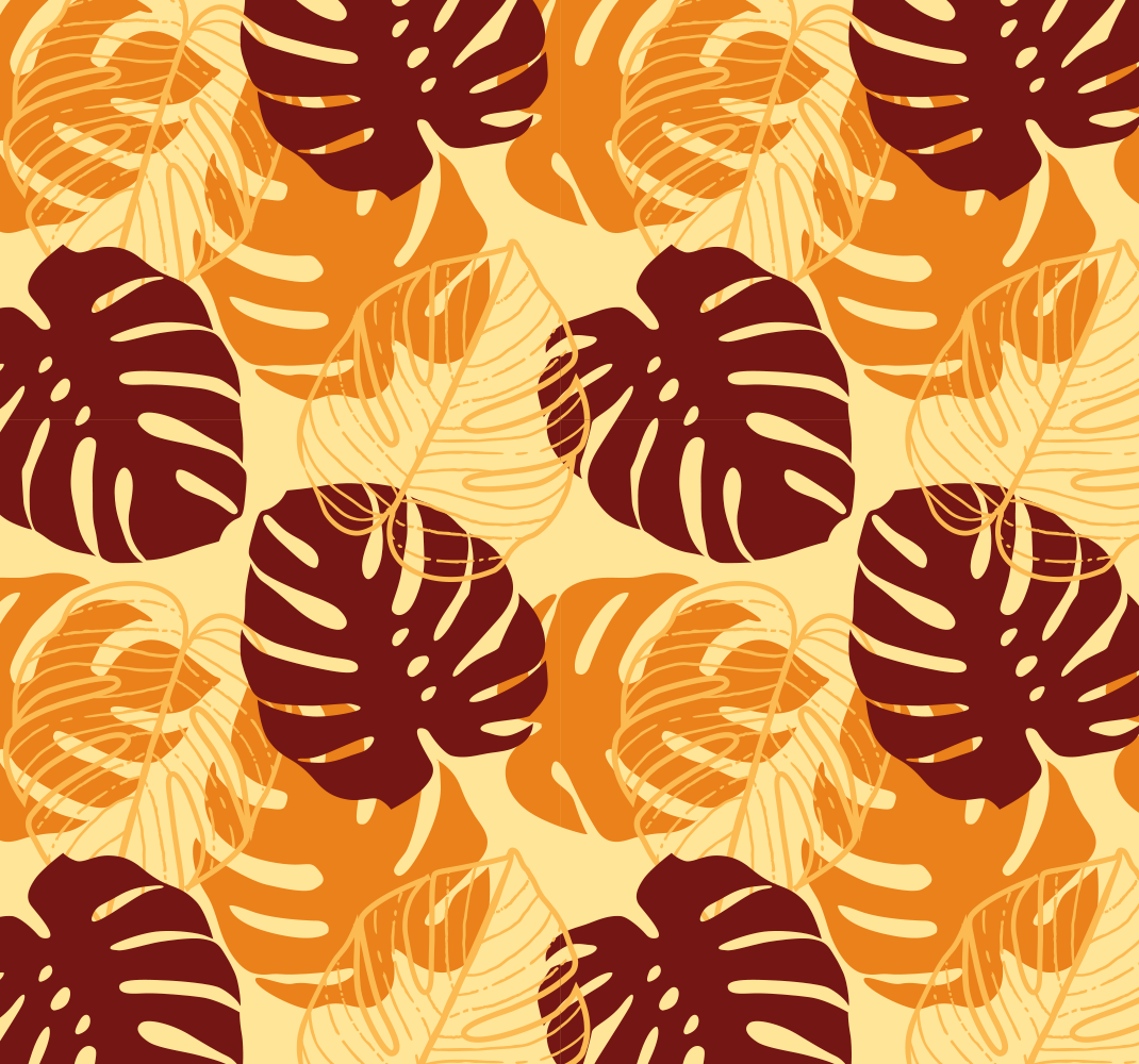 Tropical Monstera Pattern leaf wallpaper