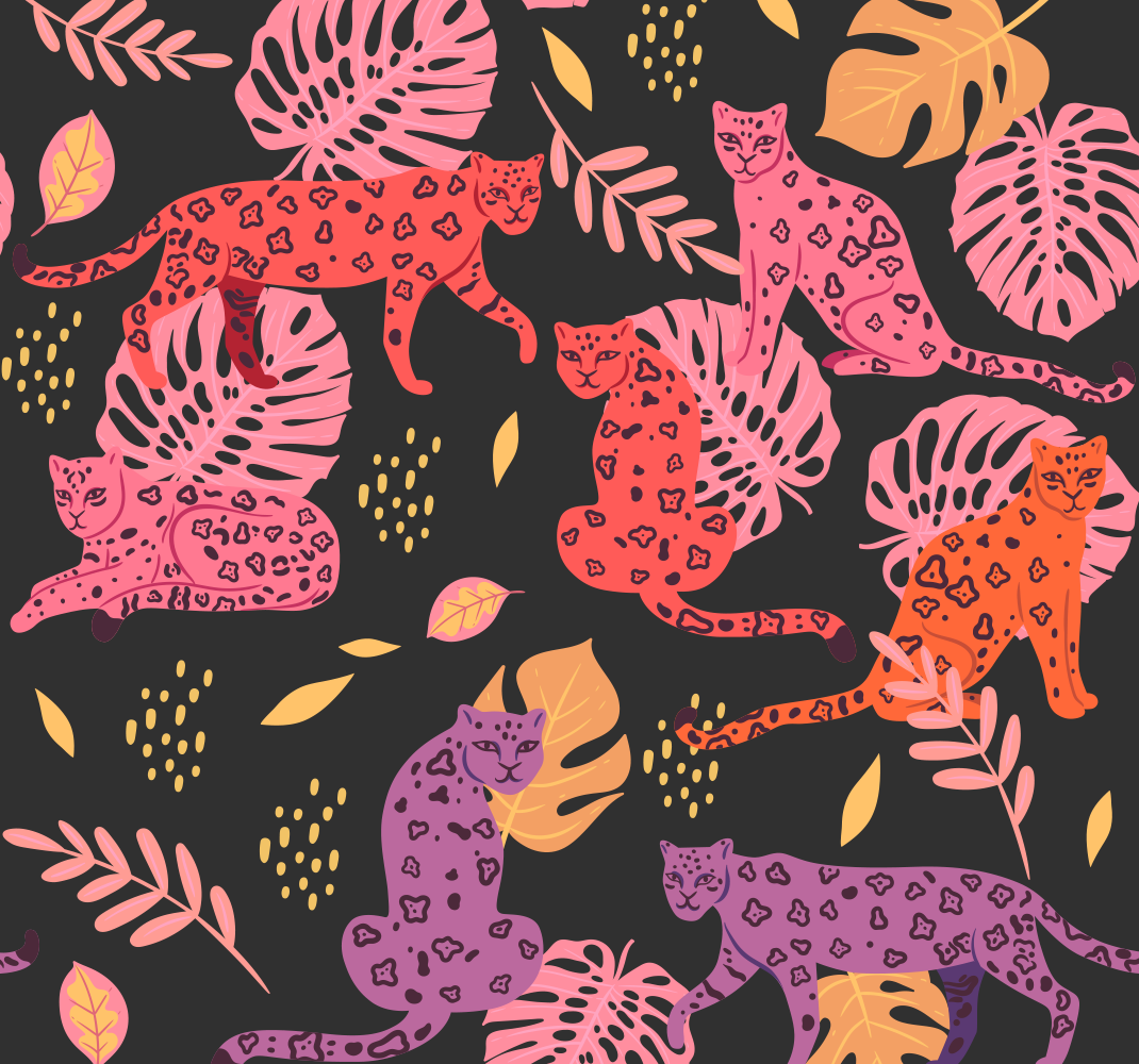 Tropical Fauna Motif animal wallpaper